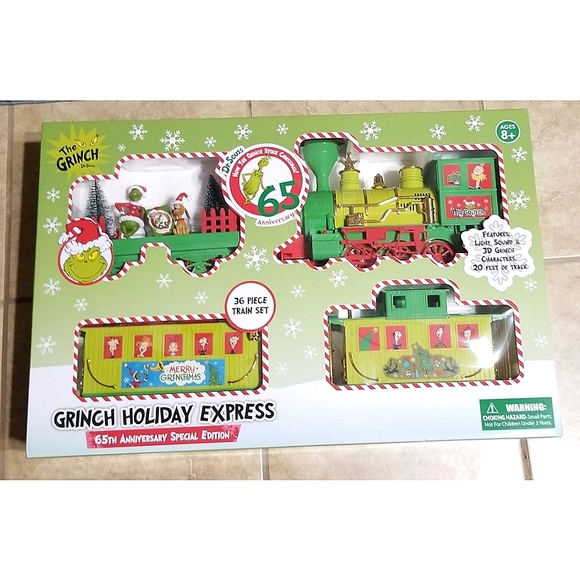Dr. Seuss | Toys | Dr Seuss 65th Anniversary The Grinch Holiday Express ...